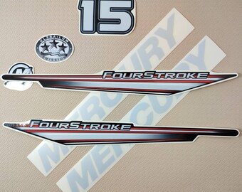 Mercury 15 HP Four Stroke 2006 Outboard Engine Decals Sticker - Etsy