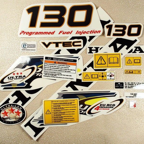Honda Outboard Decals - Etsy