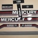 Decal Set for Mercury 150 Hp Outboard. Vinyl Kit Sticker Mercury 150 ...