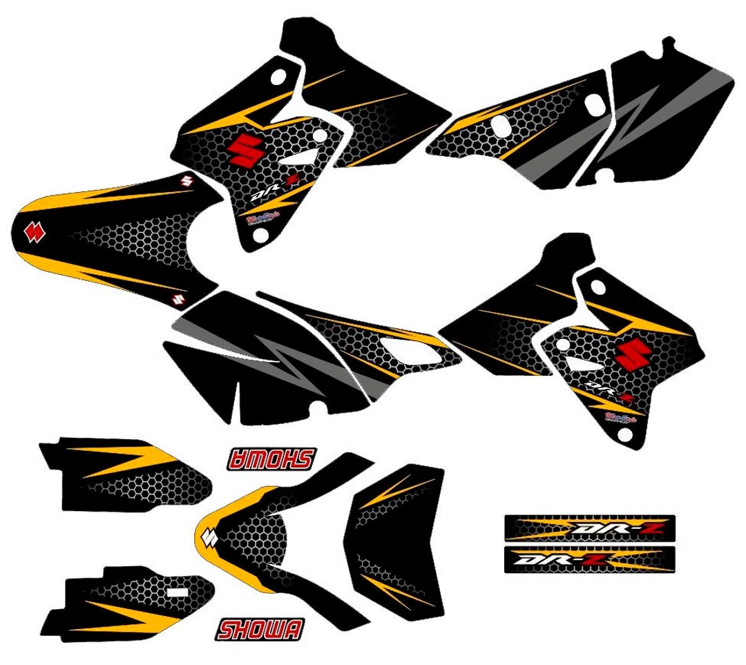 Graphic Kit for Suzuki DRZ 400 SM Drz400sm DR-Z Sticker Set for 2007 ...