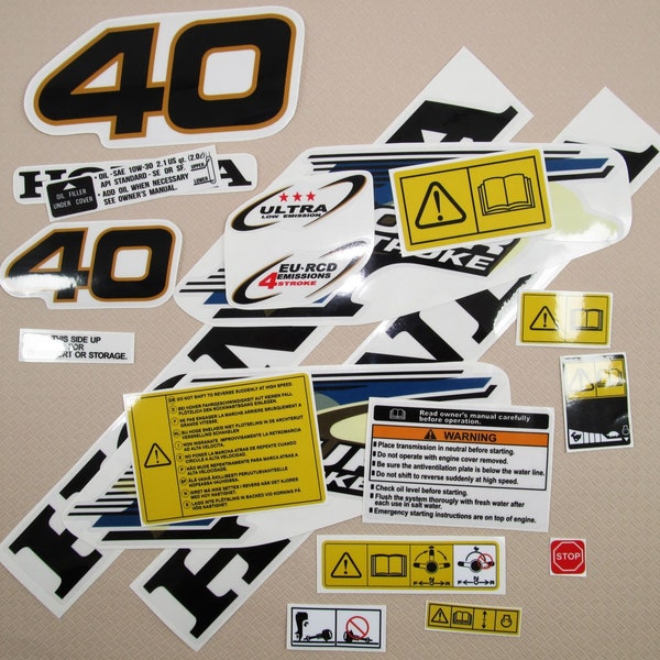 Honda Outboard Decals - Etsy