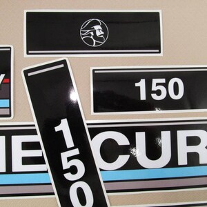 Decal Set for Mercury 150 Hp Outboard. Vinyl Kit Sticker | Etsy