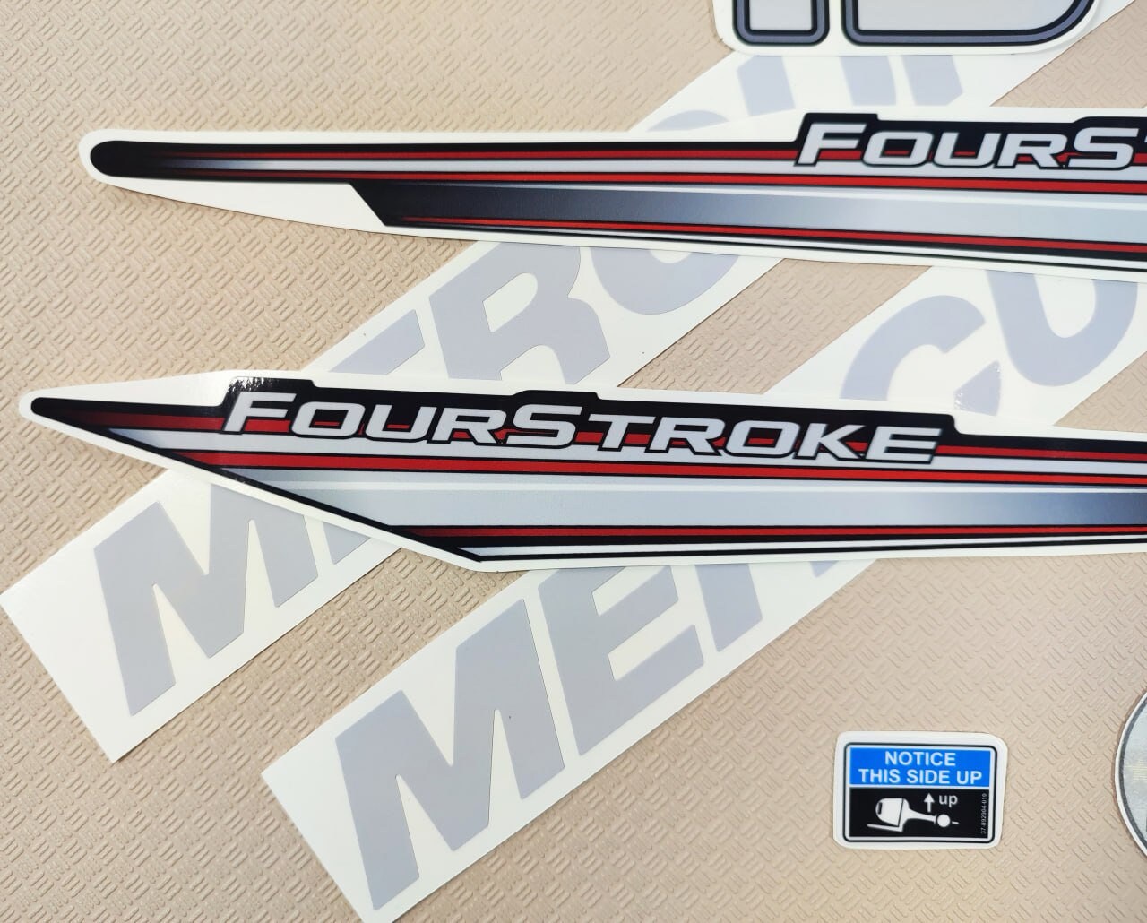 Vinyl Graphic Decals Set of Handmade for Mercury 15 Four Stroke ...