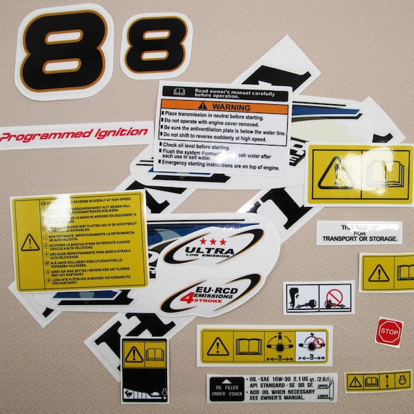 Honda Outboard Decals - Etsy