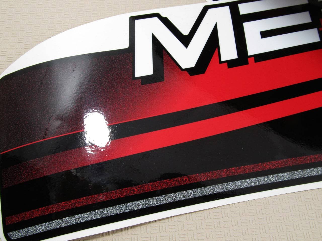Decal Set for MERCURY Two Stroke 125 Hp Outboard. Vinyl Kit Sticker for ...