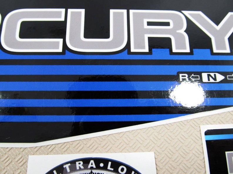 Vinyl Graphic Decals Set of Handmade for Mercury 15 Sea Pro Outboard ...