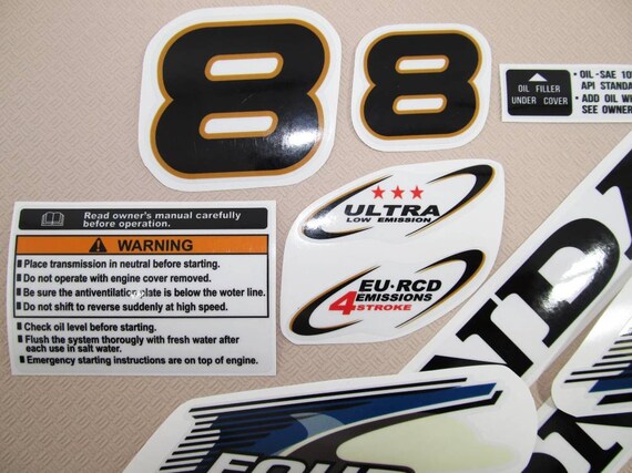 D Set HONDA BF 8 O VINYL H 8 R 1997-2001 C $18.75 tarigs.com
