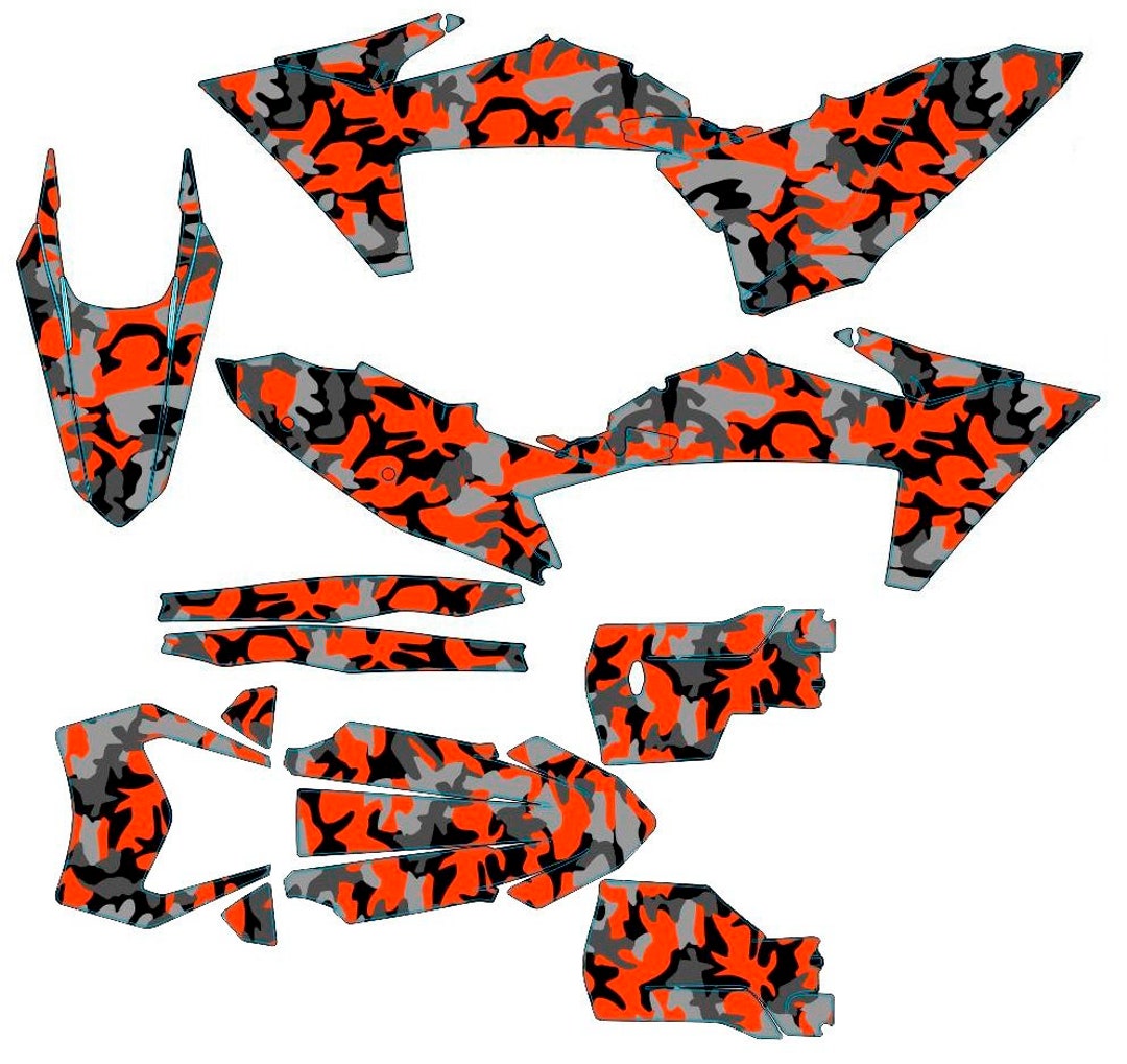 Graphic Vinyl Decals Set for Moto KTM Tm Sx SXF EX 125 150 250 350 450 ...