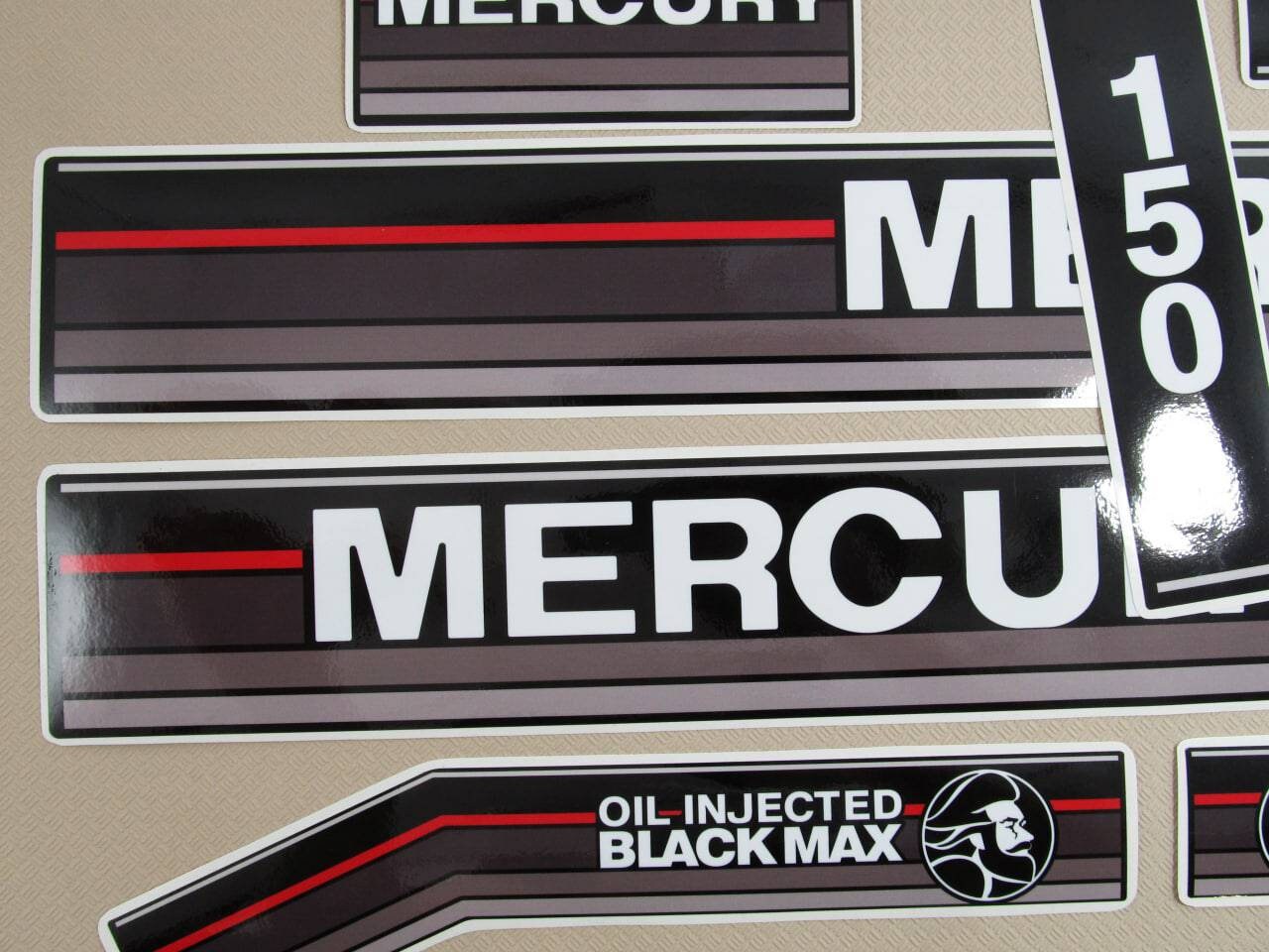 Decal Set for Mercury 150 Hp Outboard. Vinyl Kit Sticker Mercury 150 ...