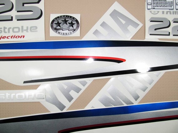 Stickers, Labels & Tags Paper Decal set Yamaha F 90 Outboard Vinyl kit ...