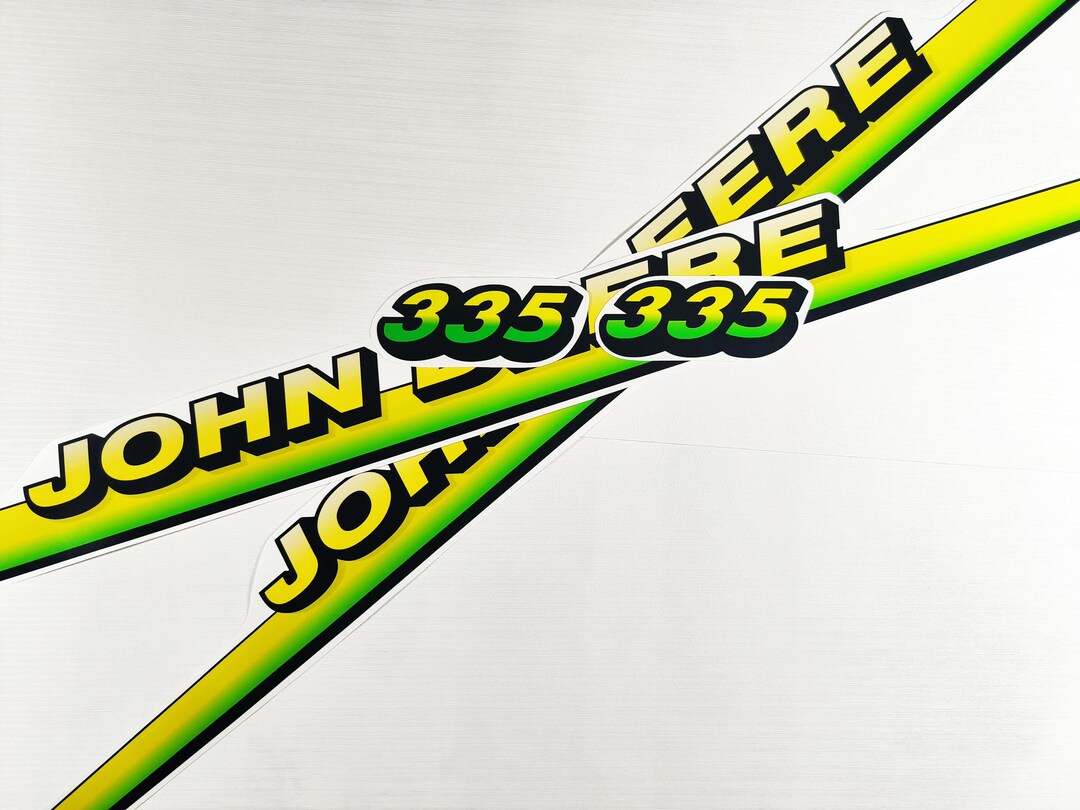 Replacement Vinyl Decal Set for 335 Lawn Tractor Hood 335 Stickers Kit ...