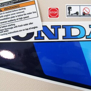 Vinyl Graphic Decals Set Handmade for Honda 100 Outboard Engine.vinyl ...