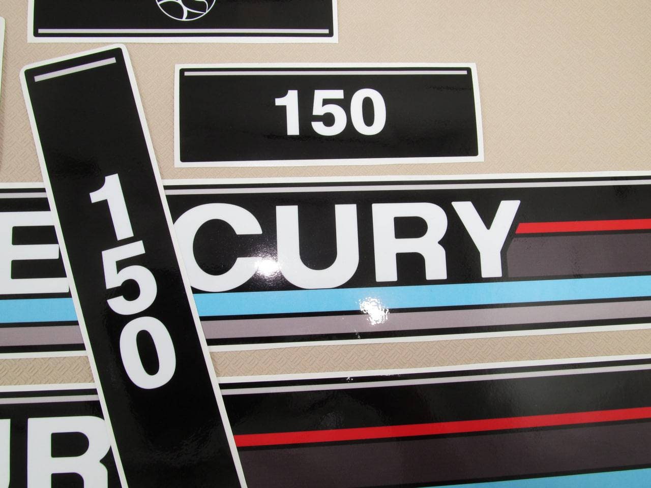 Decal Set for Mercury 150 Hp Outboard. Vinyl Kit Sticker - Etsy