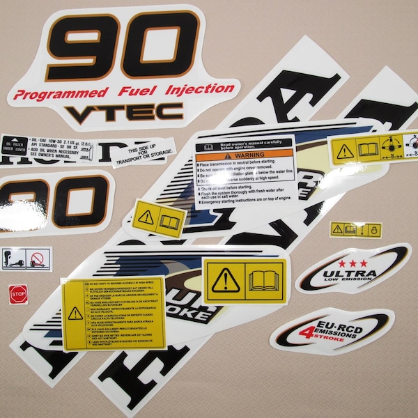 Honda Outboard Decals - Etsy