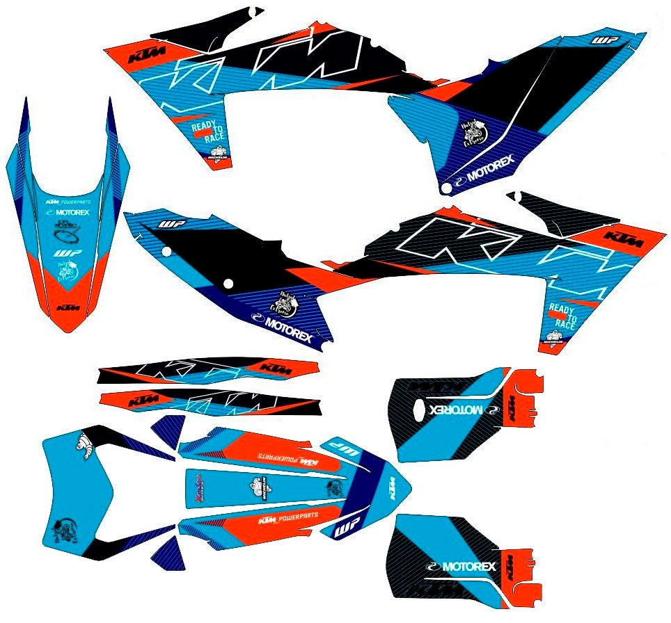 Graphic Vinyl Handmade Kit for KTM Tm Sx SXF EX 125 150 250 350 450 ...