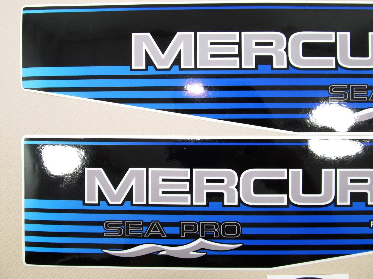 Vinyl Graphic Decals Set of Handmade for Mercury 15 Sea Pro Outboard ...