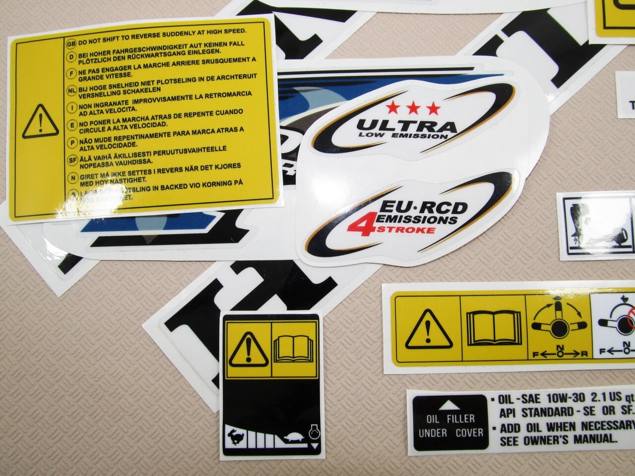 Vinyl Graphic Decals Set Handmade for Honda 9.9 Four Stroke Outboard ...