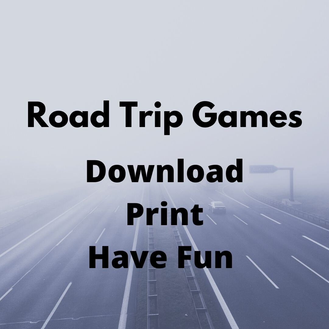 Road Trip Games 4 Games Printable Digital Download - Etsy