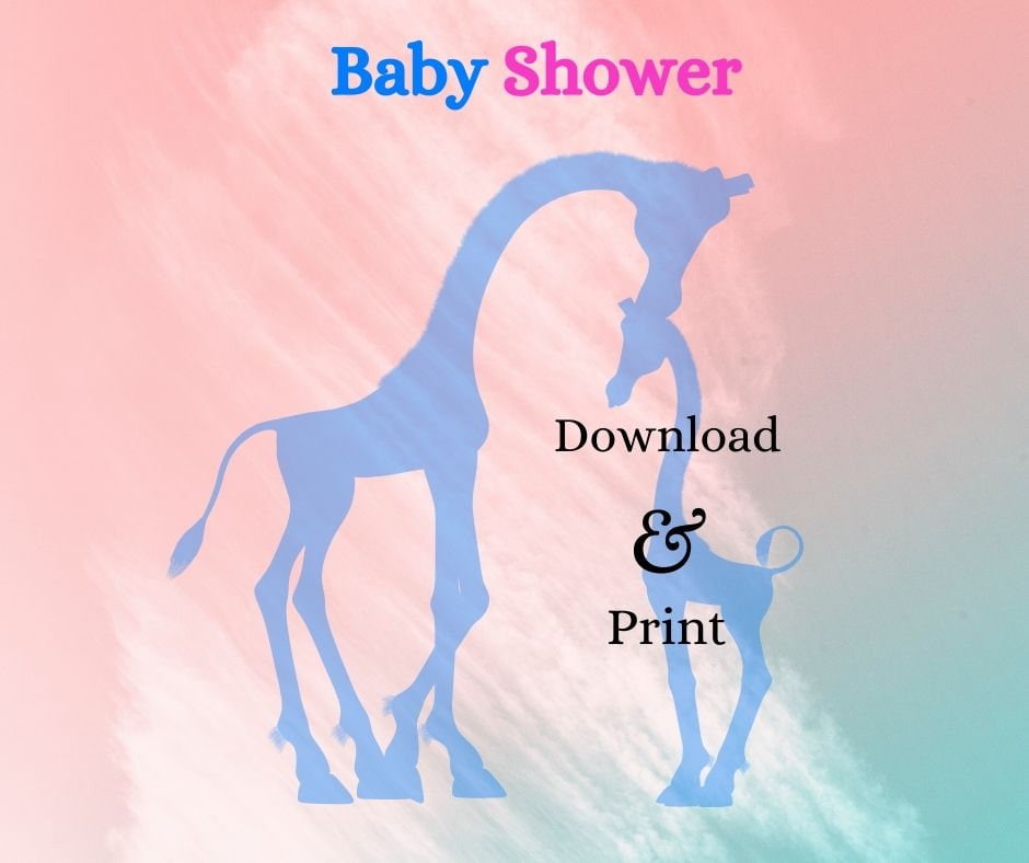 Baby Shower Game, Animal Matching Game. Match the Baby Animal to Its ...