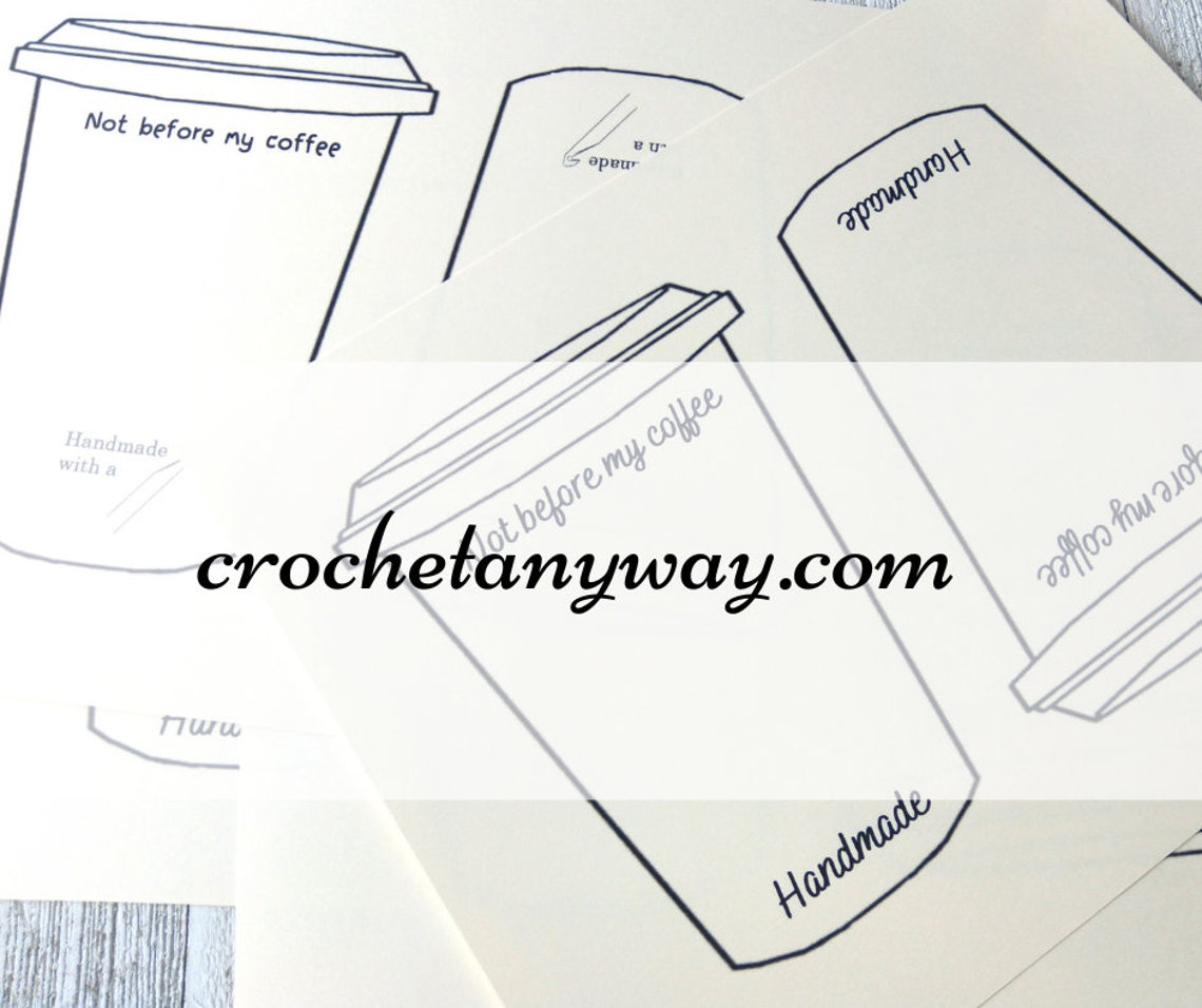 Coffee Cup Cozy Display Insert/ Product Insert/ Label - Etsy