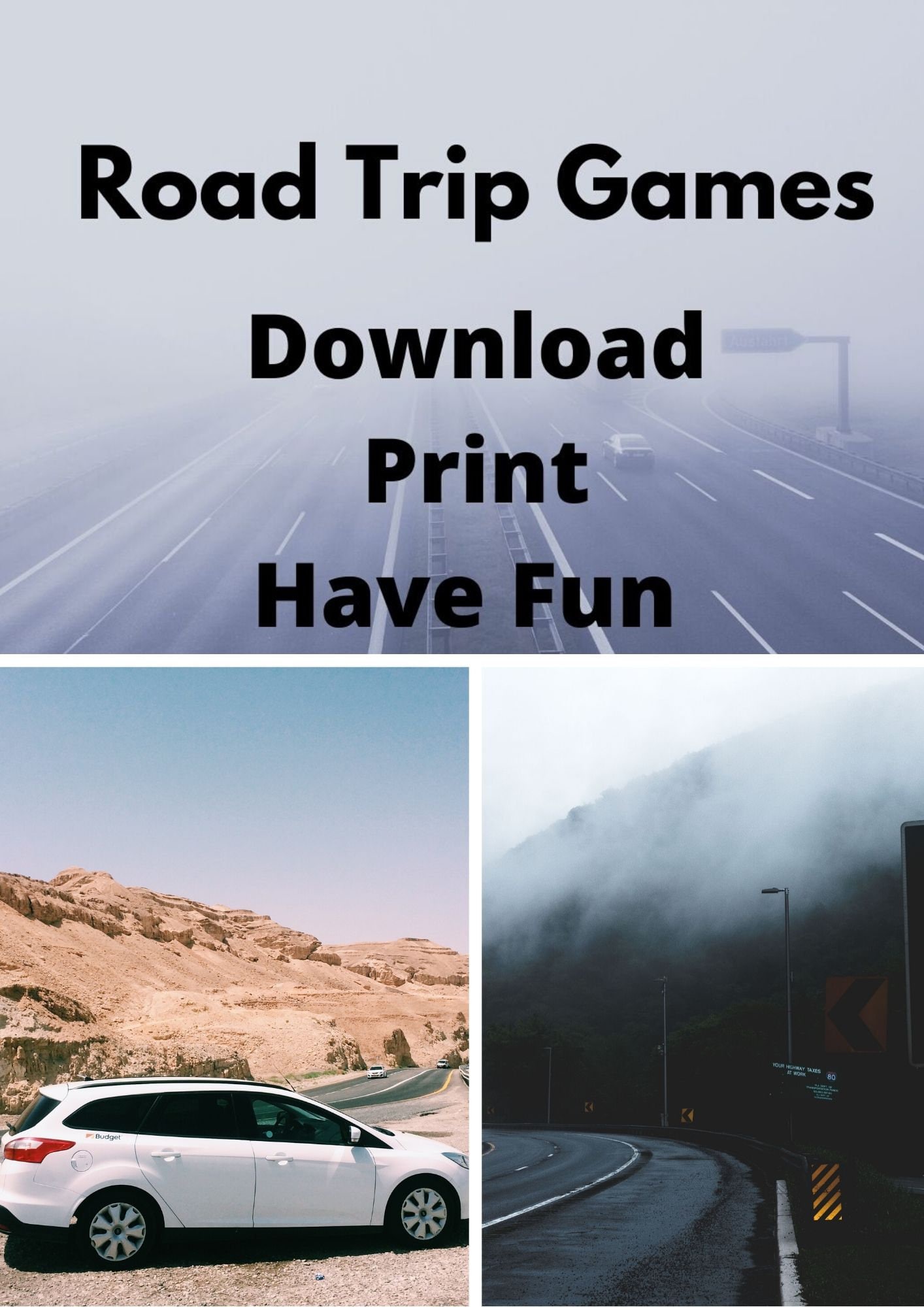 Road Trip Games 4 Games Printable Digital Download - Etsy