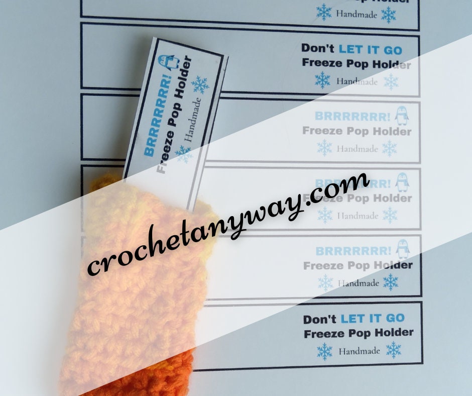 Display Insert /product Label for Ice Pop Holder/cozy Freeze Pop Holder ...