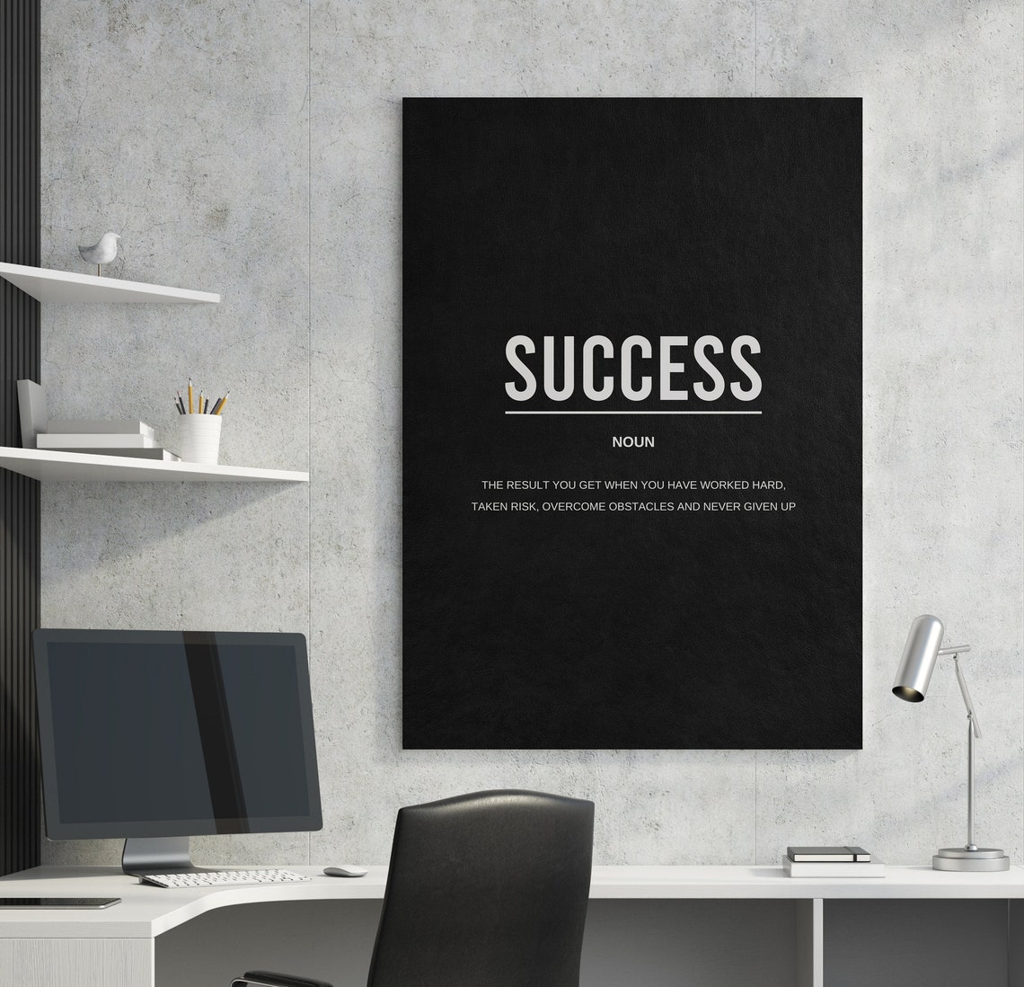 Success Motivational Quote Canvas, Wall Art, for Office, Home Decor ...