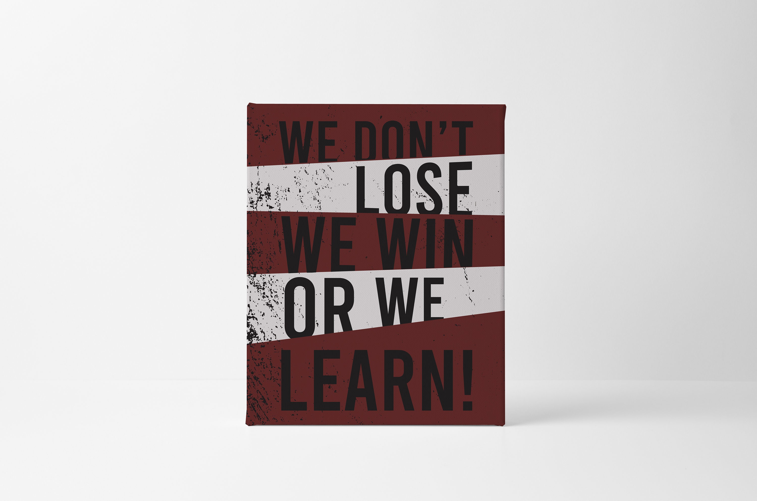 We Win or We Learn Motivational Canvas Print Inspirational Wall Art MMA ...