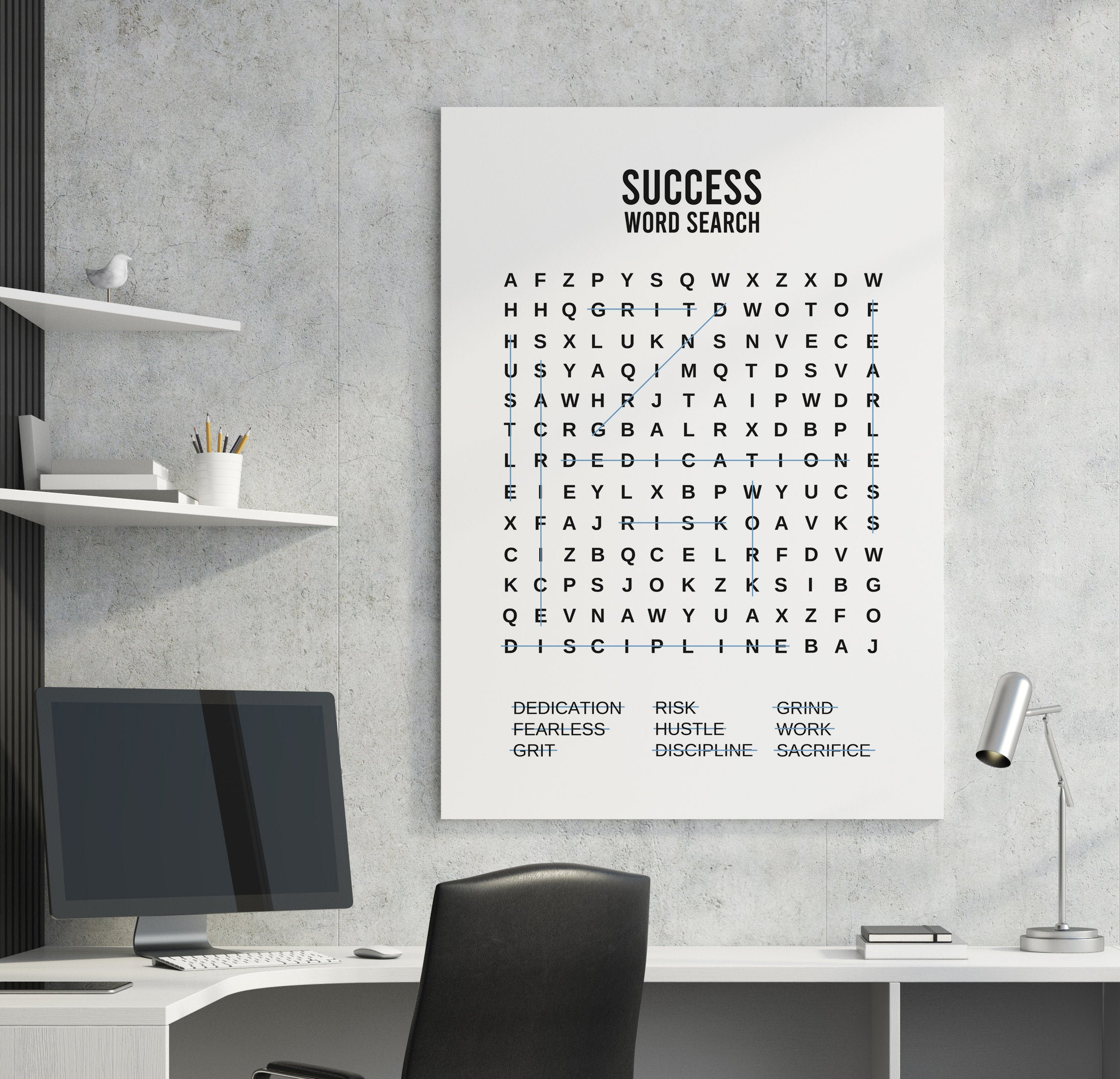 MOTIVATION CANVAS - Office Decor Entrepreneur Gift Self Employed ...