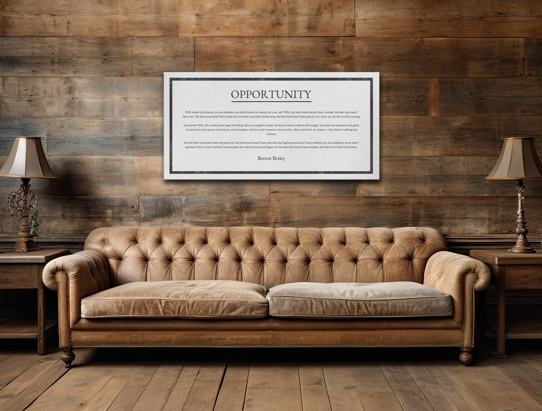 Opportunity Poem Sign, Berton Braley Poem, Home Sign, Farmhouse Sign ...