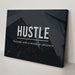 Hustle Sign Motivational Wall Art Canvas Hustle Poster Office Decor ...