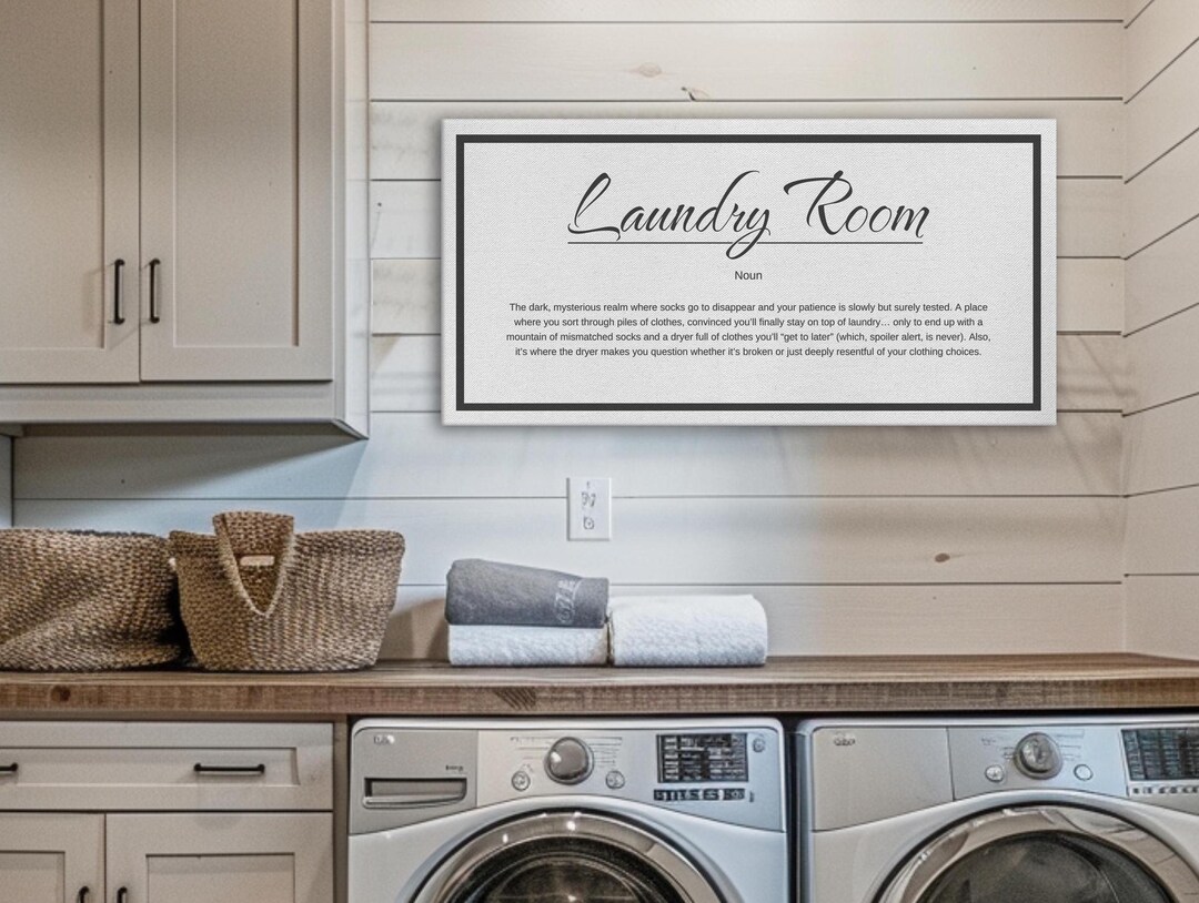 Laundry Room Sign, Laundry Sign, Laundry Definition Sign, Laundry Room ...