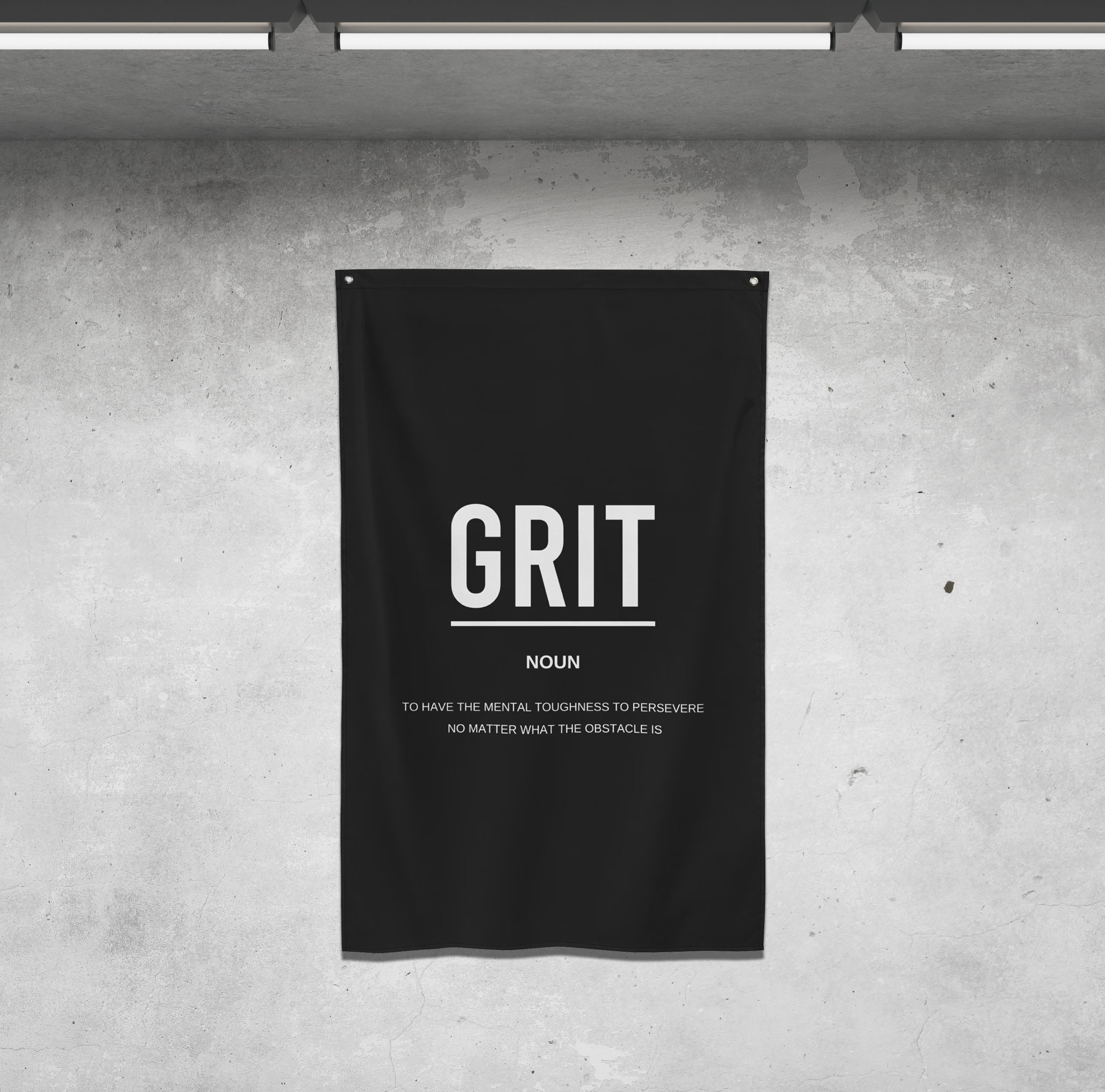 Grit Definition Gym Wall Art Banner Flag, Gym Sign, Gym Banner, Gym ...
