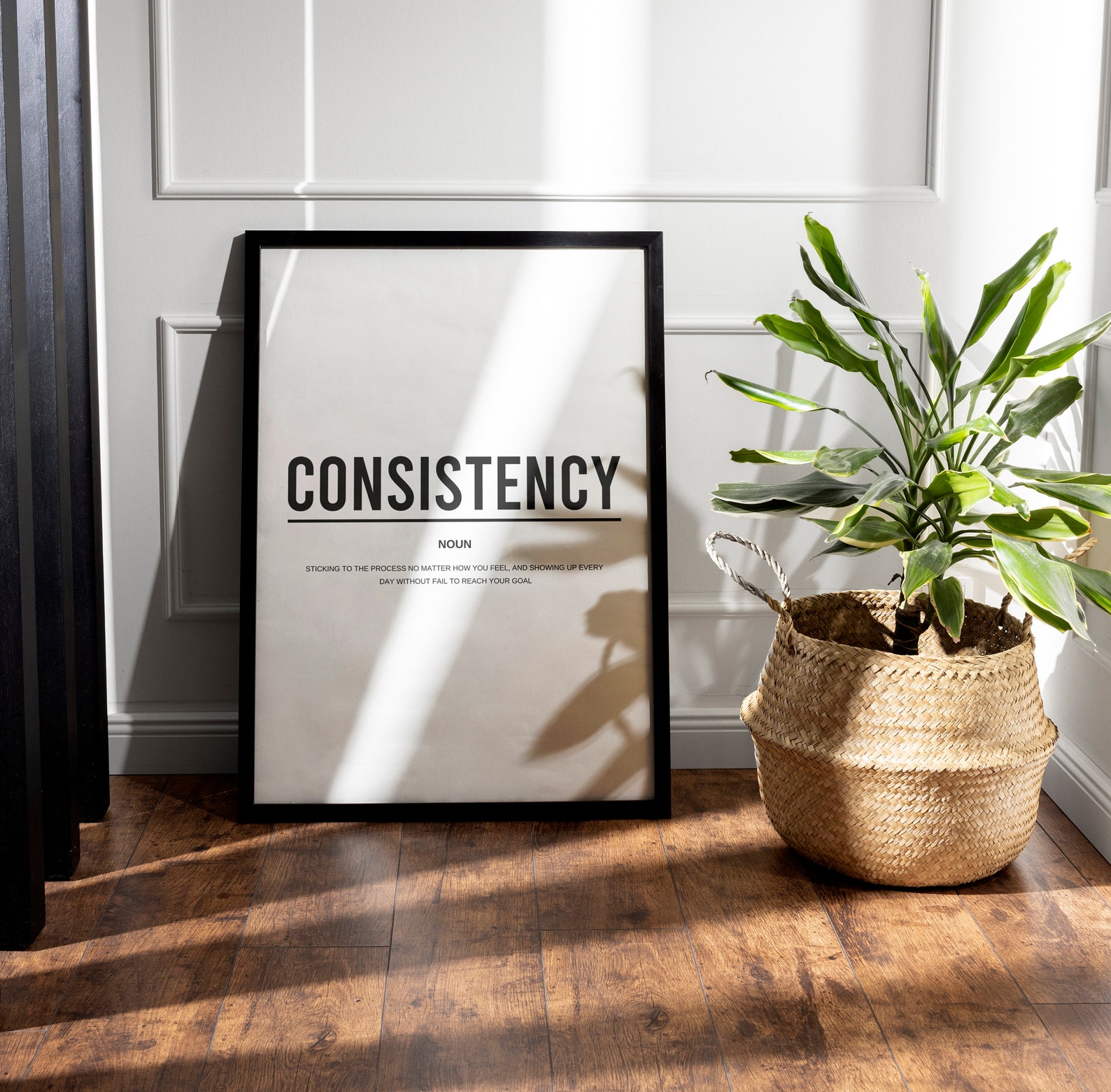 Motivational Definition Posters 3 Piece Wall Art Set for Home Gym Wall ...