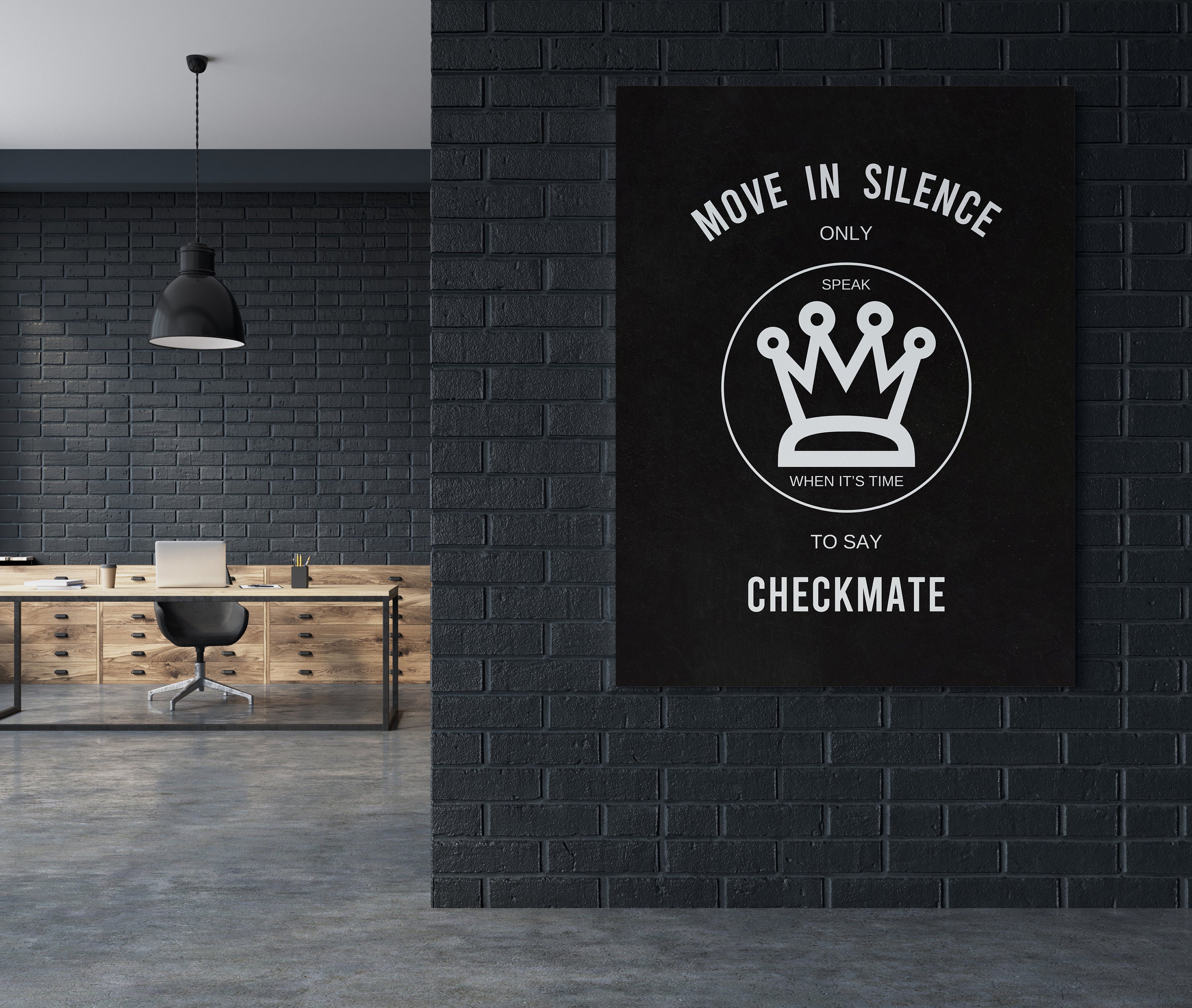 Motivational Chess Wall Art Motivational Sign Chess Print Home Decor ...