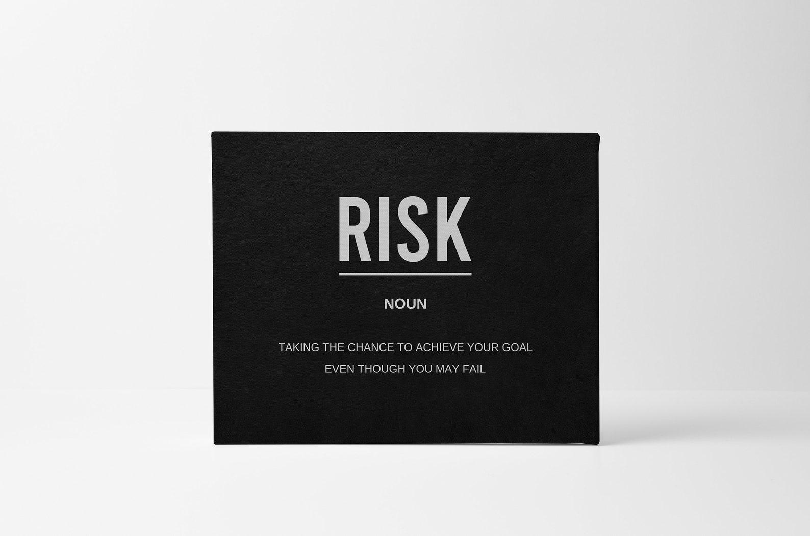 Risk Motivational / Inspirational Wall Art Print Canvas - Etsy UK