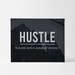 Hustle Sign Motivational Wall Art Canvas Hustle Poster Office Decor ...