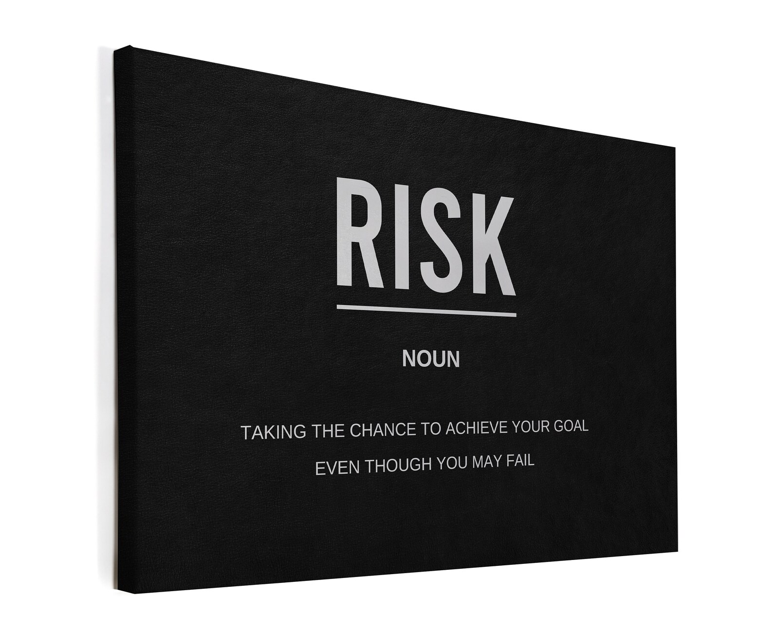 Risk Motivational / Inspirational Wall Art Print Canvas - Etsy UK
