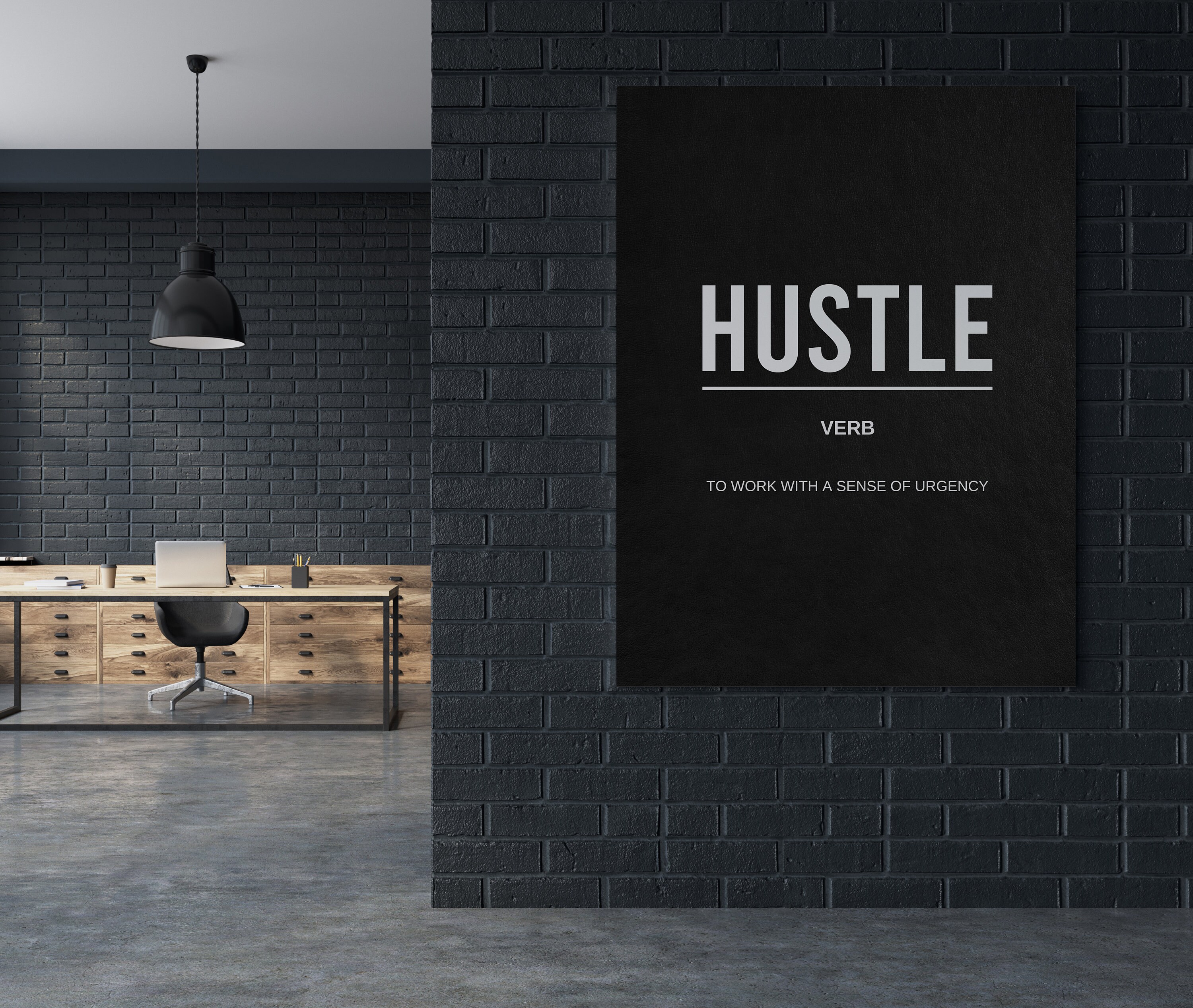Hustle Sign Motivational Canvas Art, Definition Print, Definition Art ...