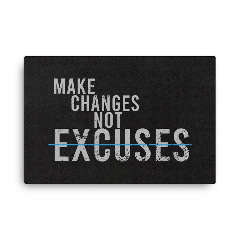 Make Changes Canvas Art Print Success Office Boss Wall Art - Etsy