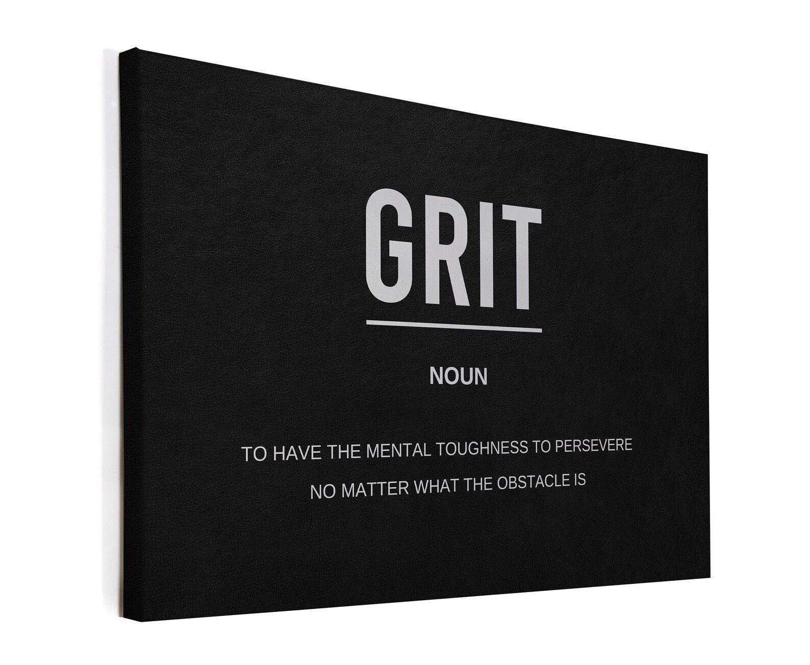 Grit Motivational Quote Canvas Wall Art for Office Home Decor ...