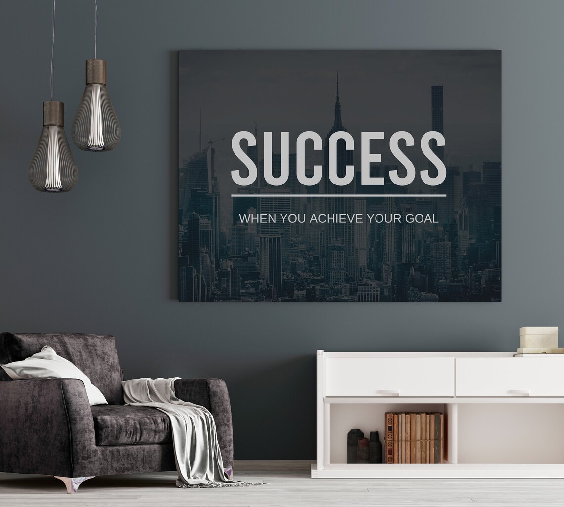 Motivational / Inspirational Success Wall Art Print Gift | Etsy UK