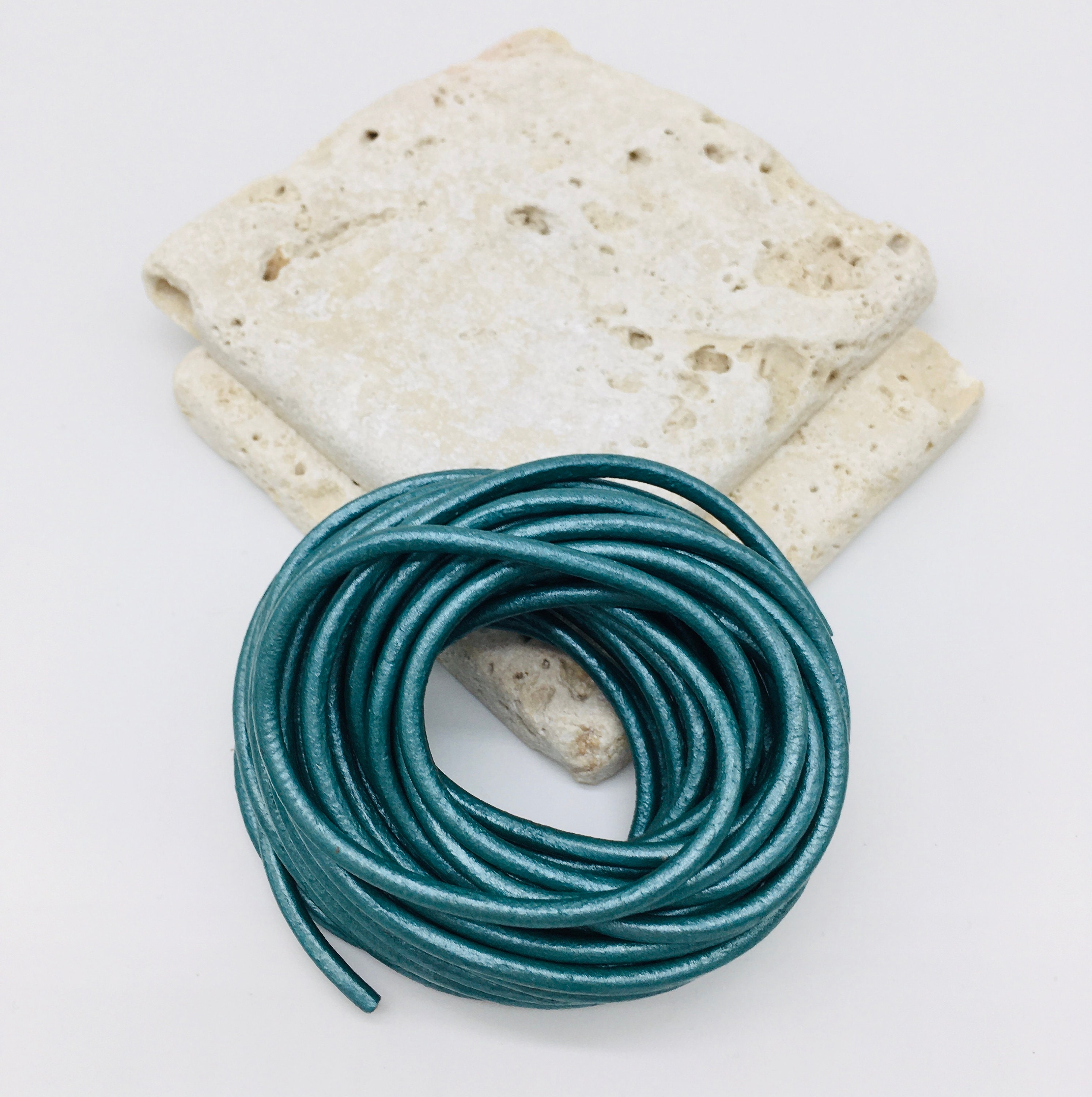 Leather Cord 3mm Metallic Pearl Colours Necklace Thong | Etsy