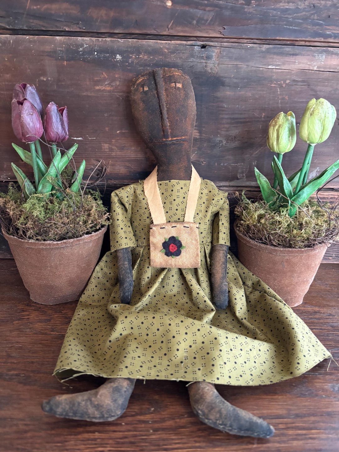 Primitive Grungy Doll - Etsy