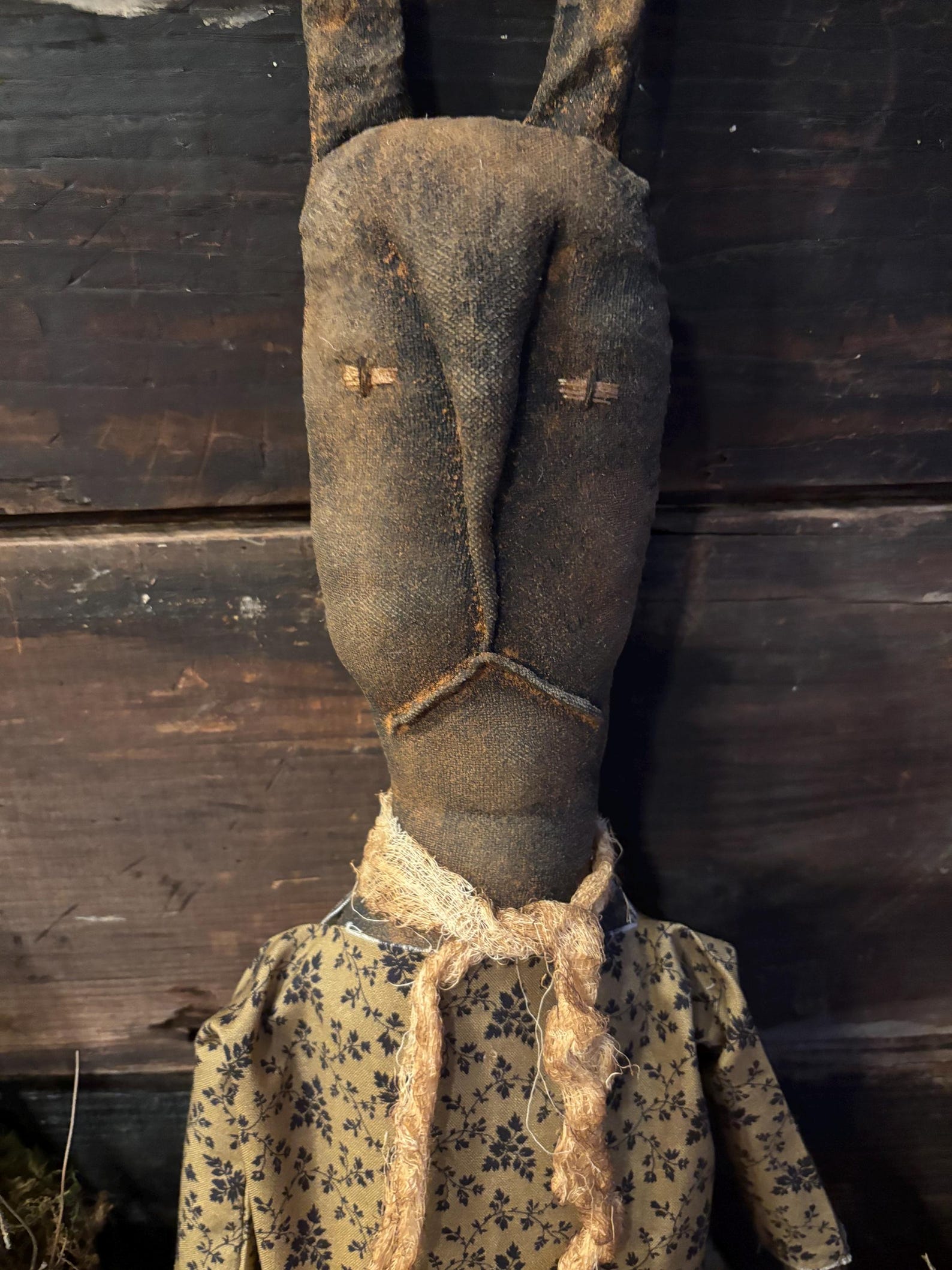 Primitive Grungy Bunny Folk Art Bunny Easter - Etsy
