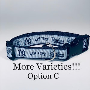 New York Yankees Dog Collar - Etsy