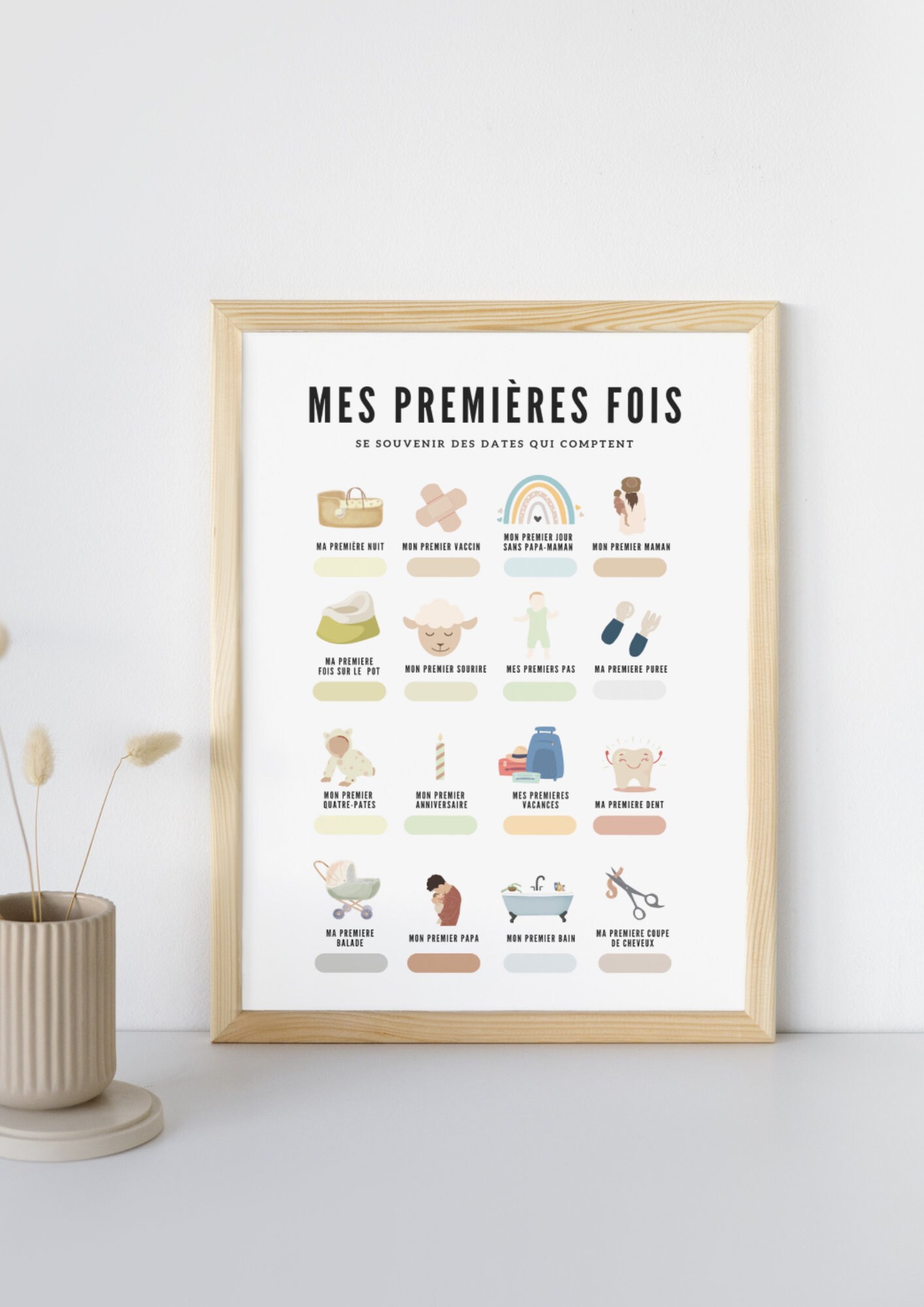 Printable Poster 'my First Times' - Baby Memories - Etsy
