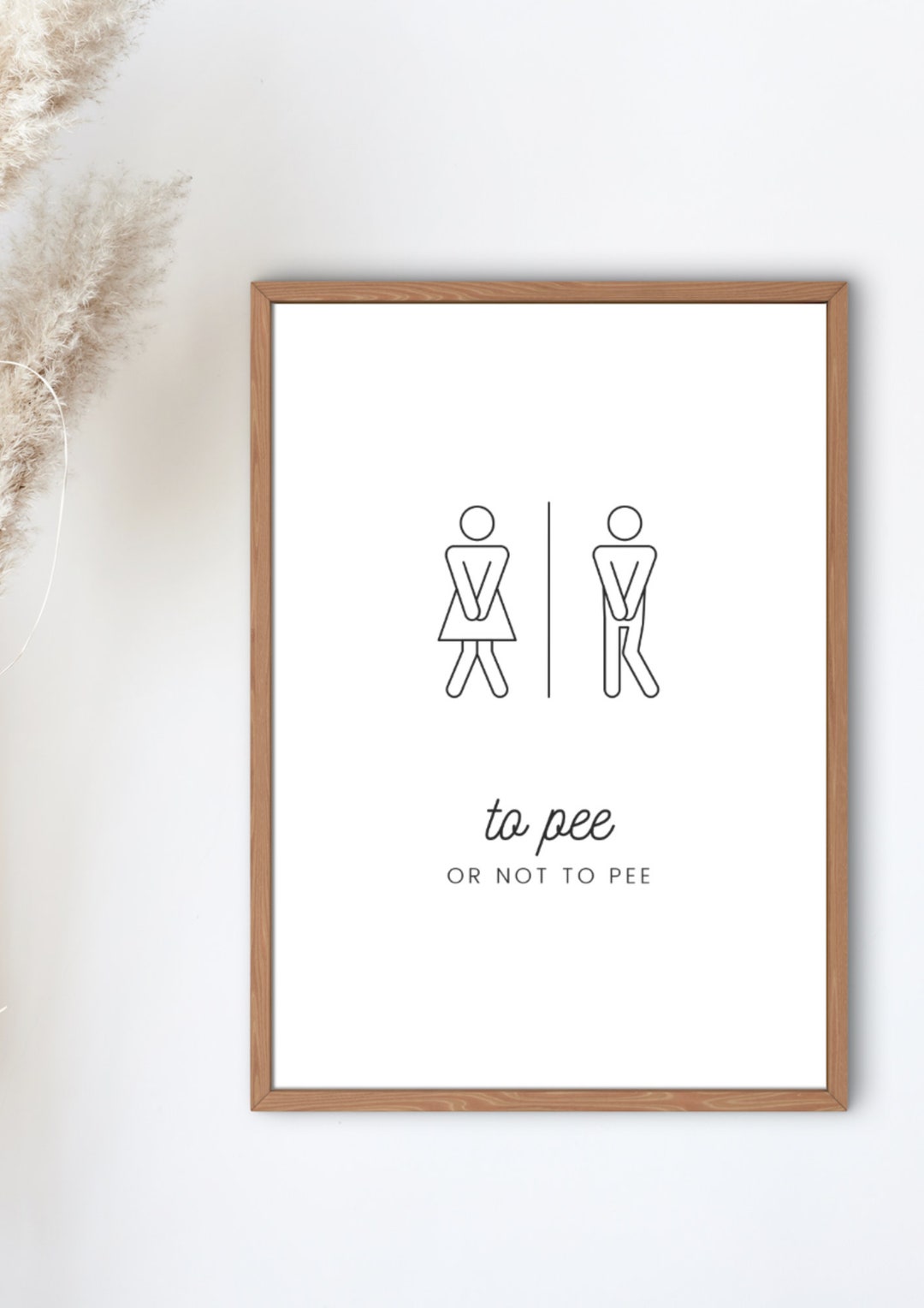 Toilet Humor Poster to Pee or Not to Pee Poster to Print - Etsy Canada