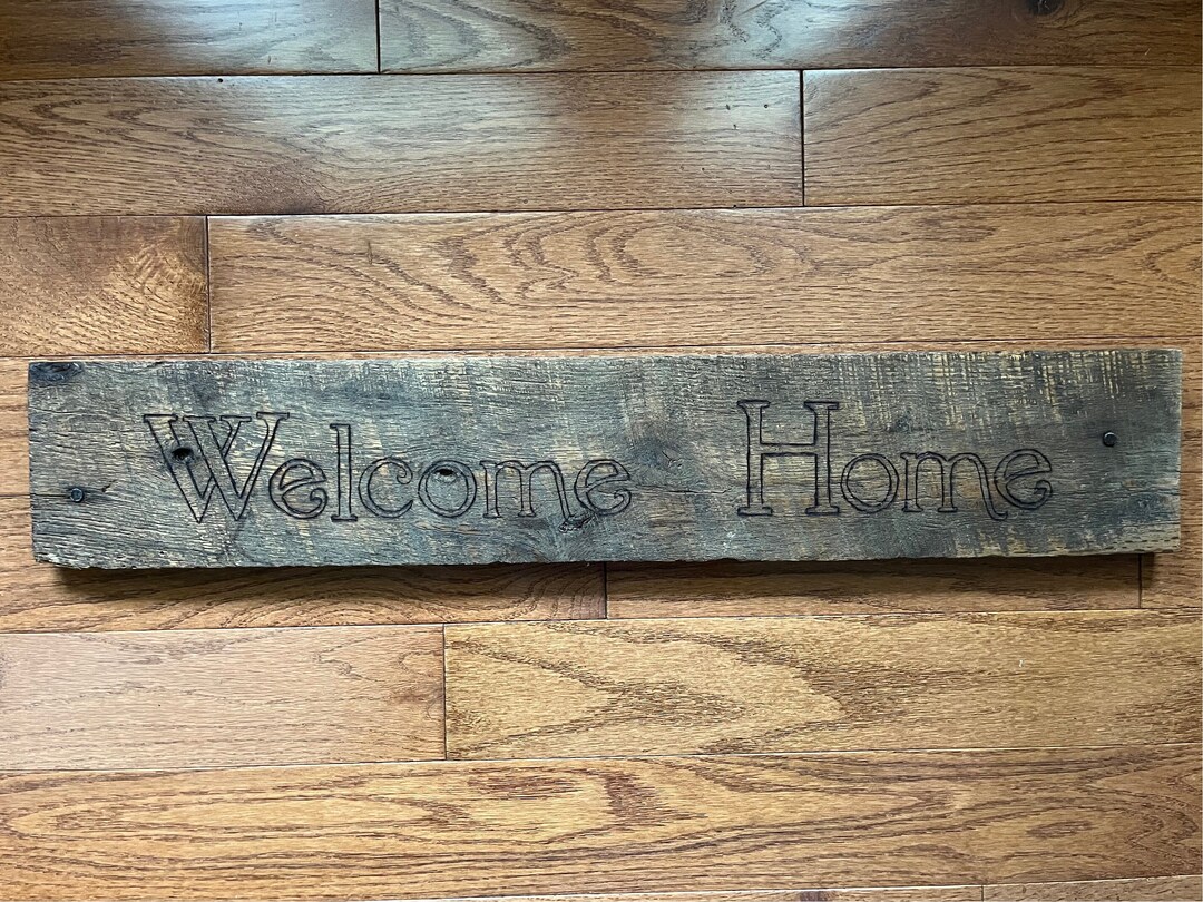Welcome Home Wood Sign - Etsy