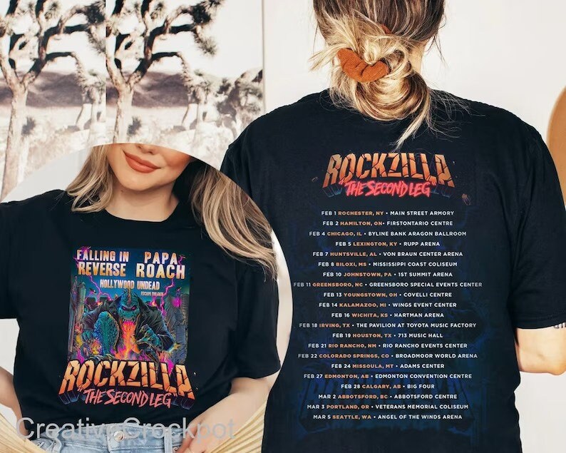 Rockzilla The Second Leg Tour 2023 Shirt, Rockzilla 2023 Tour Shirt